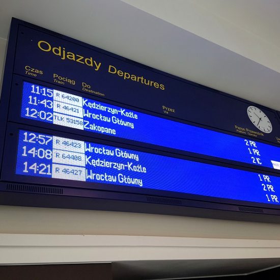 Customer Information Screens in train stations