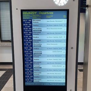Customer Information Screens in train stations