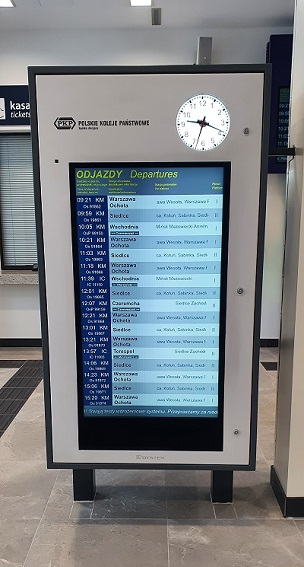 Customer Information Screens in train stations